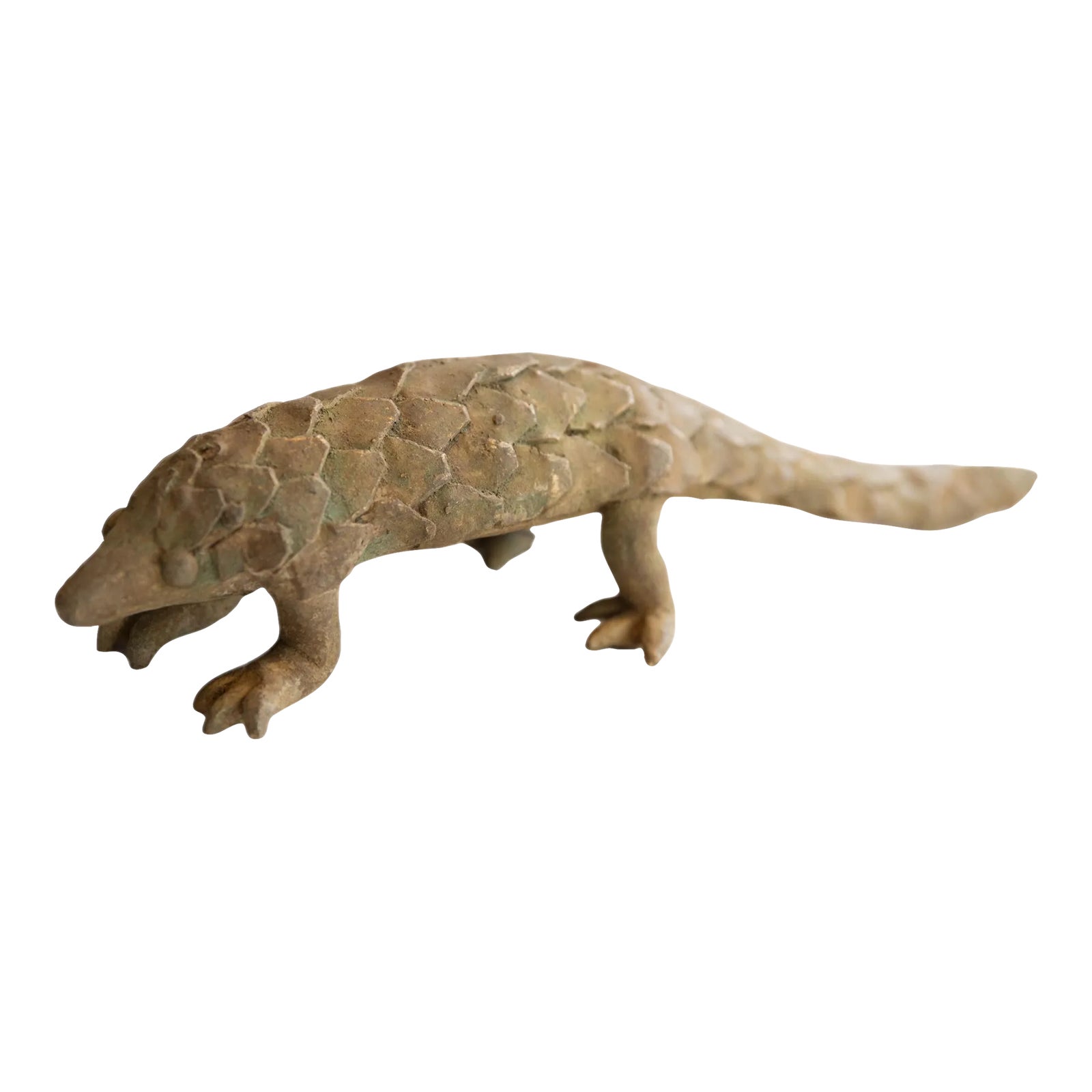 Vintage African Pangolin Sculpture | Chairish