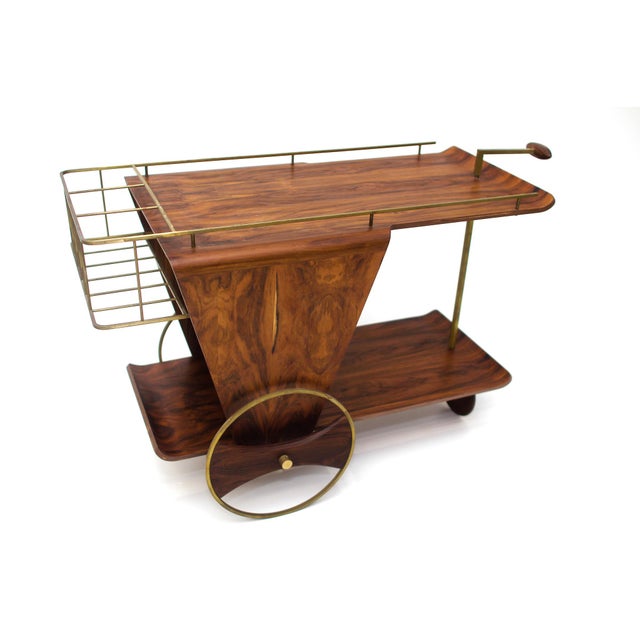 1950s Two-Tier Tea-Cart - by Jd Móveis E Decorações | Chairish