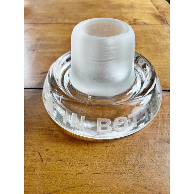 Antique English Glass Bass Beer Advertising Match Striker | Chairish