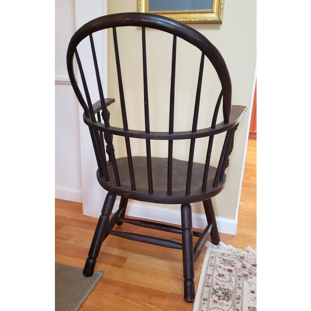Early 20th Century Vintage Hoop Back Windsor Chair | Chairish