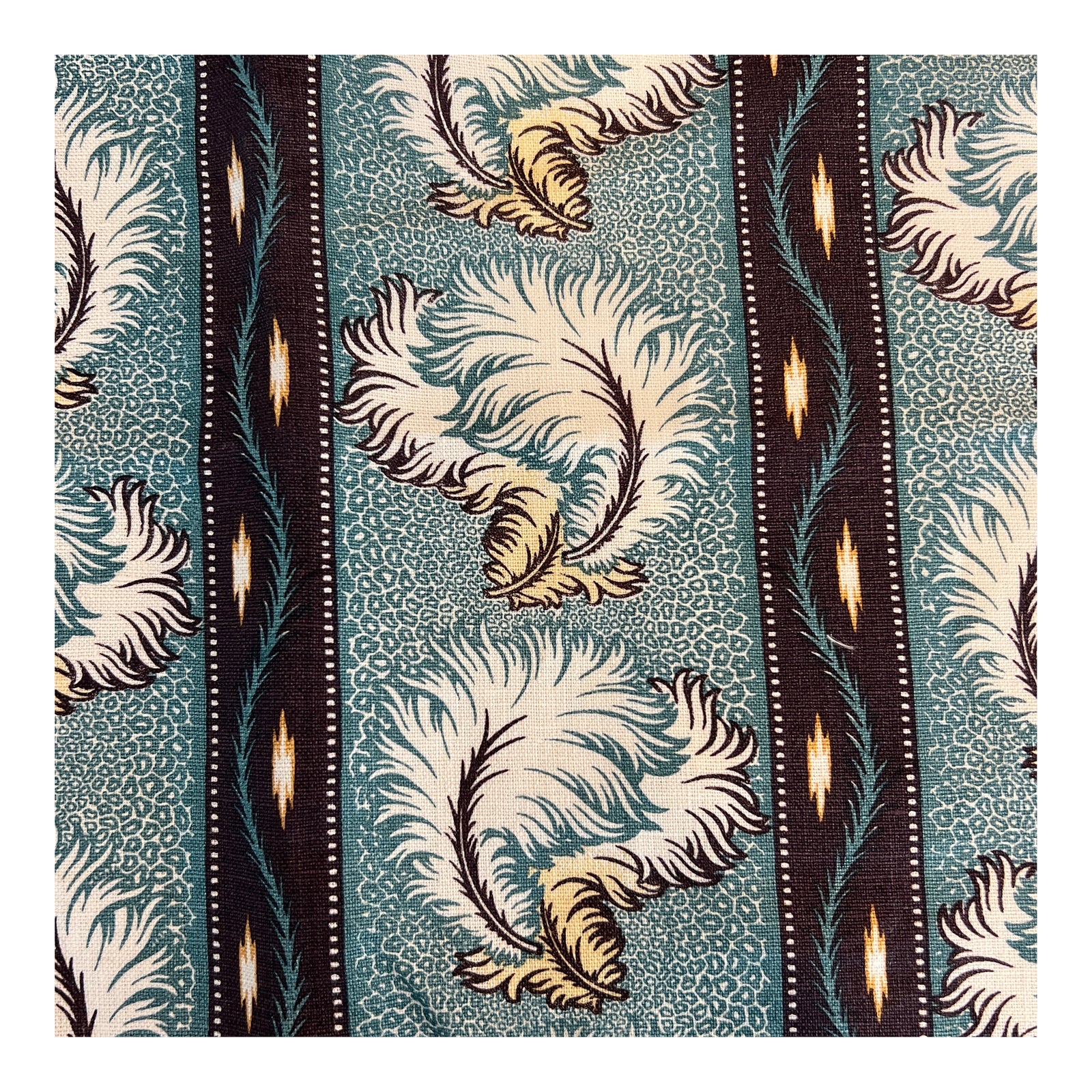 High End Designer Nicole Fabre Pukka Fabre Feather Linen Fabric Remnant ...