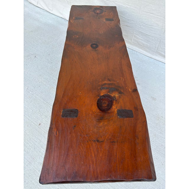 Hunt Country Furniture Rustic Rough Cut Pine Coffee Table | Chairish