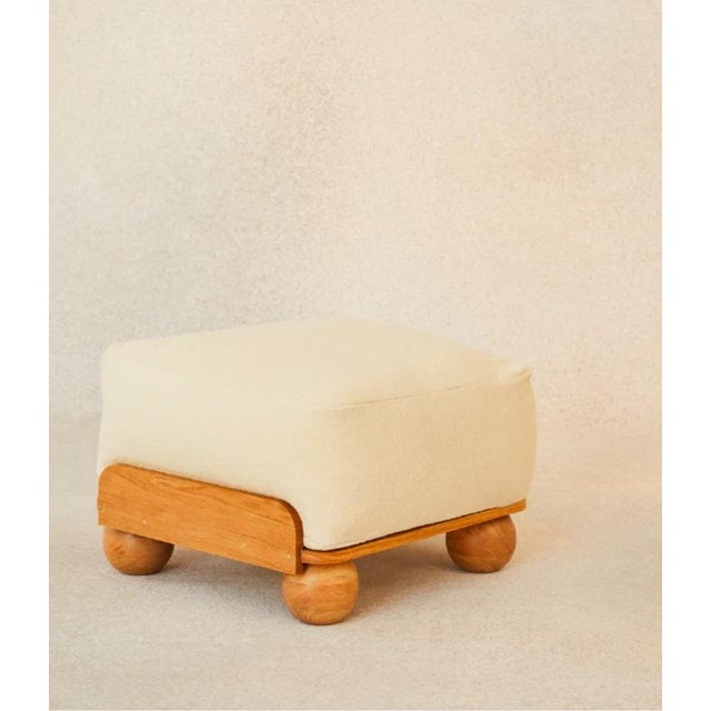 Cove Footstool in Cloud by Fred Rigby Studio | Chairish