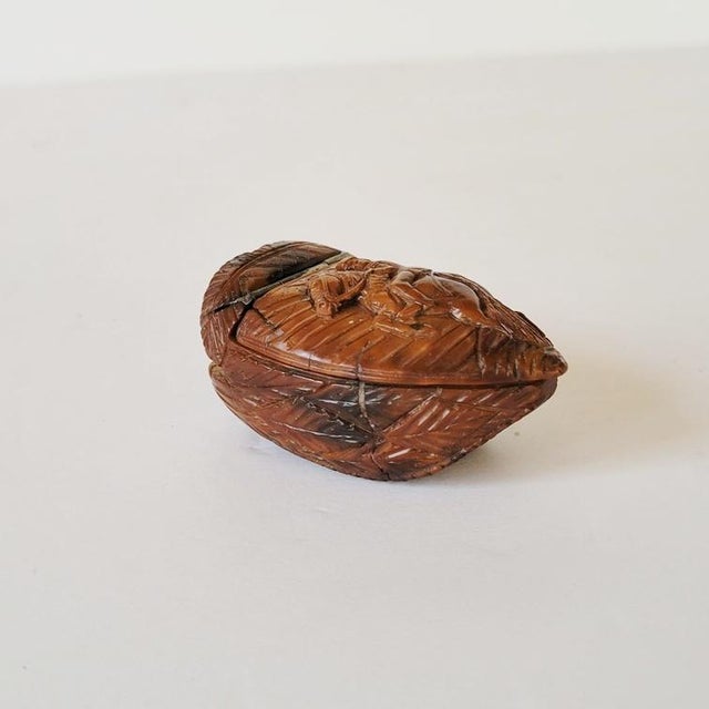 Antique Napoleon I on Horse Coquilla Nut French Snuff Box or ...