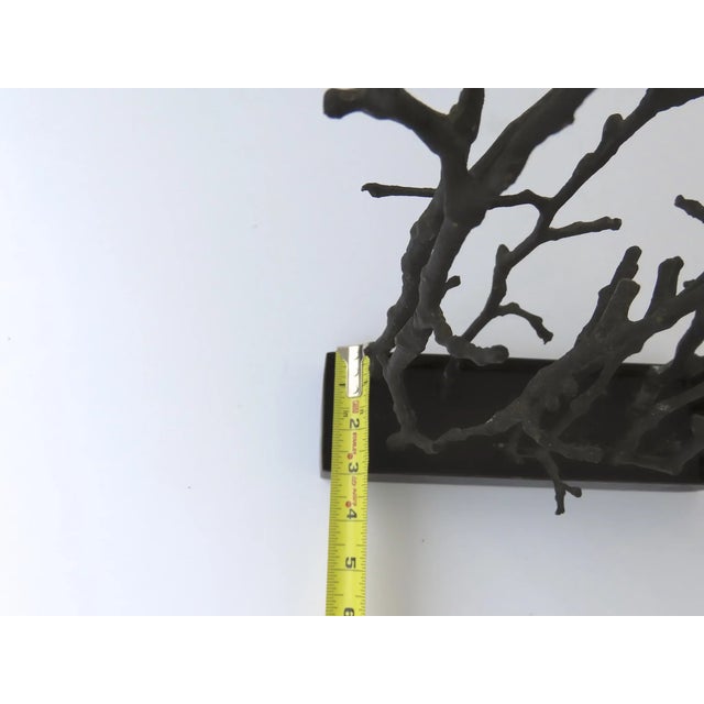 Vintage Metal Cast Twig Sculpture | Chairish