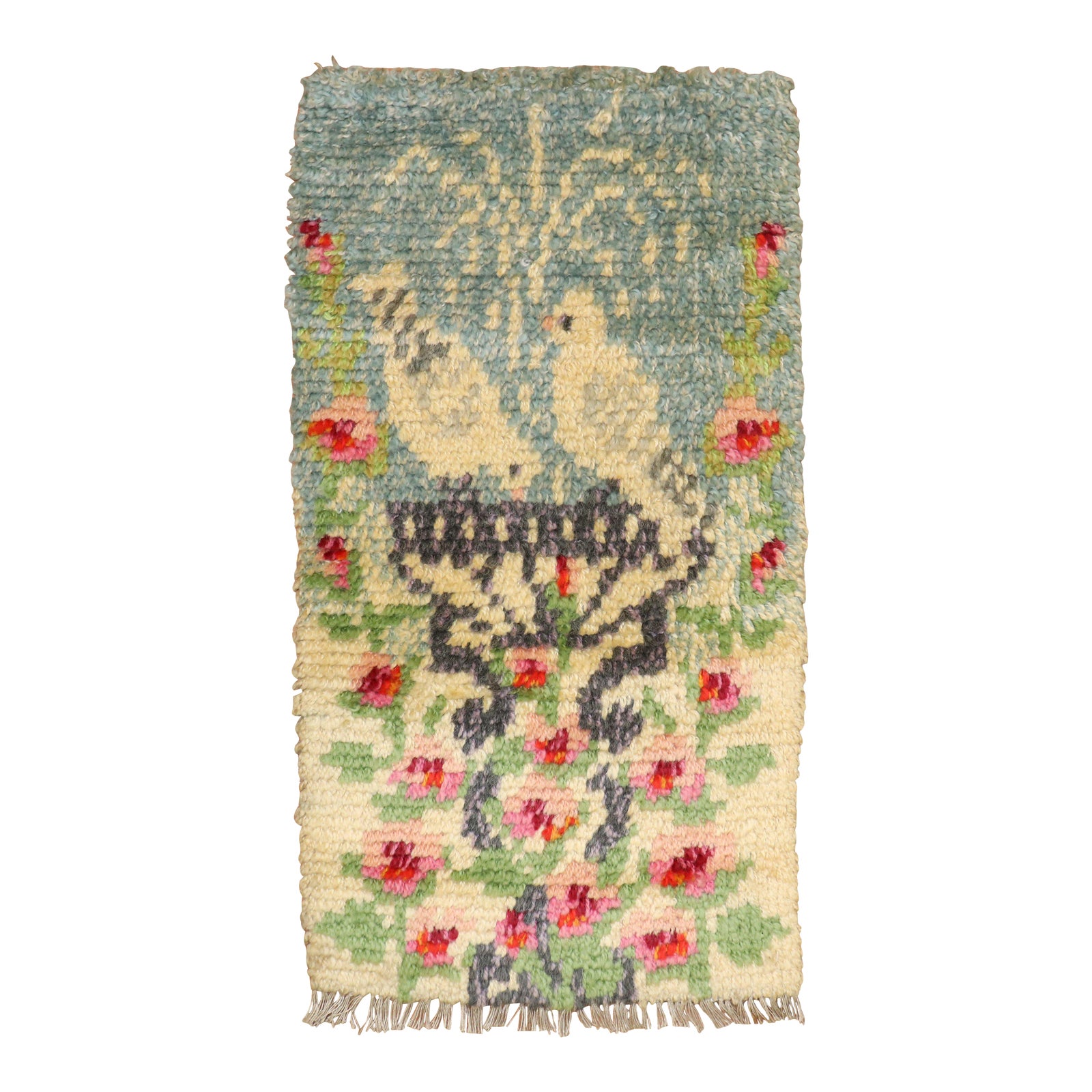 Swedish Rya Mini Rug, 1'3'' X 2'1'' | Chairish