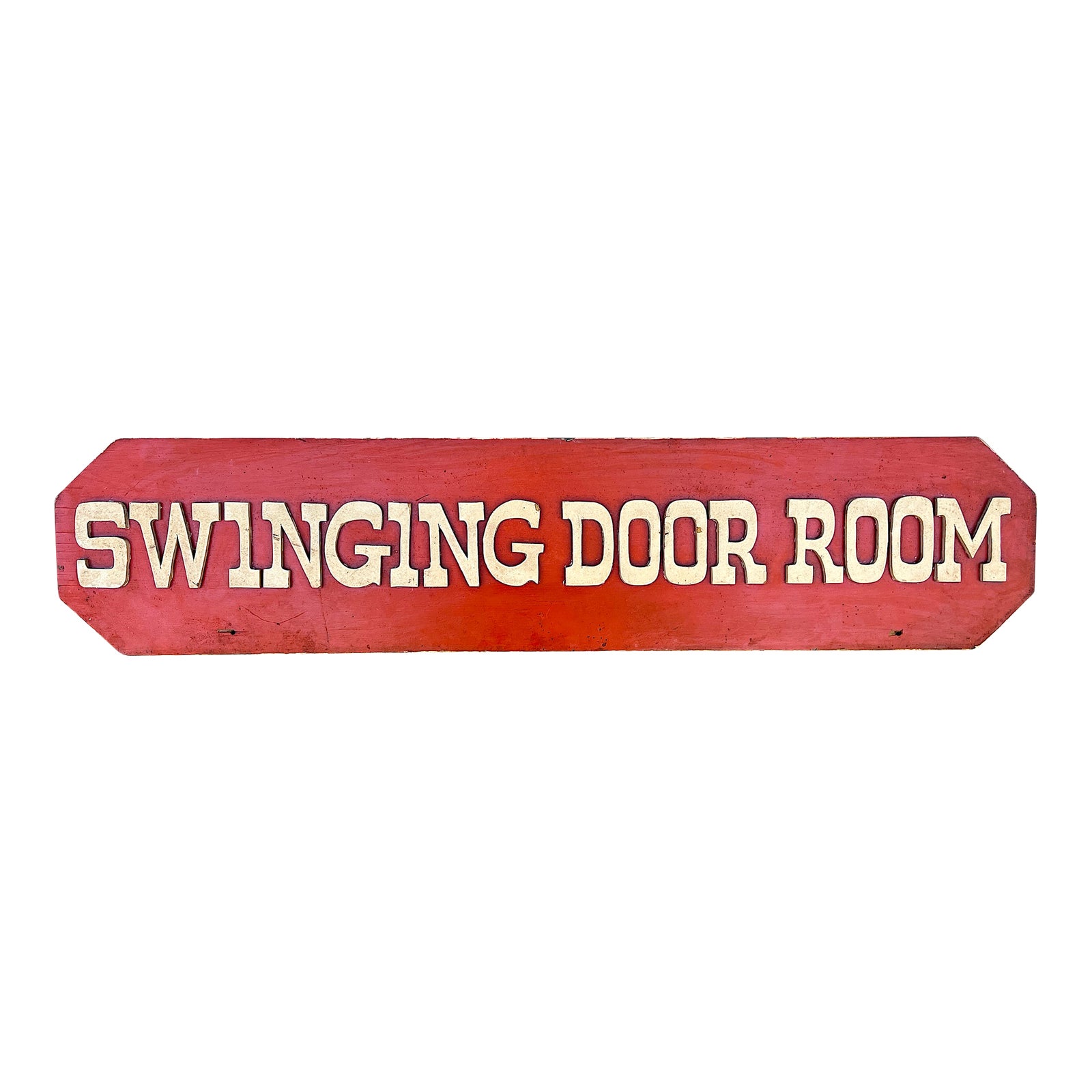 Vintage Handmade “Swinging Door Room” Wooden Ranch Saloon Style Sign ...