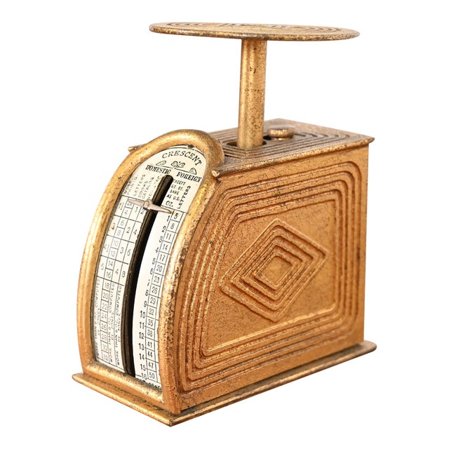 Tiffany Studios New York Graduate Bronze Doré Postage Scale | Chairish