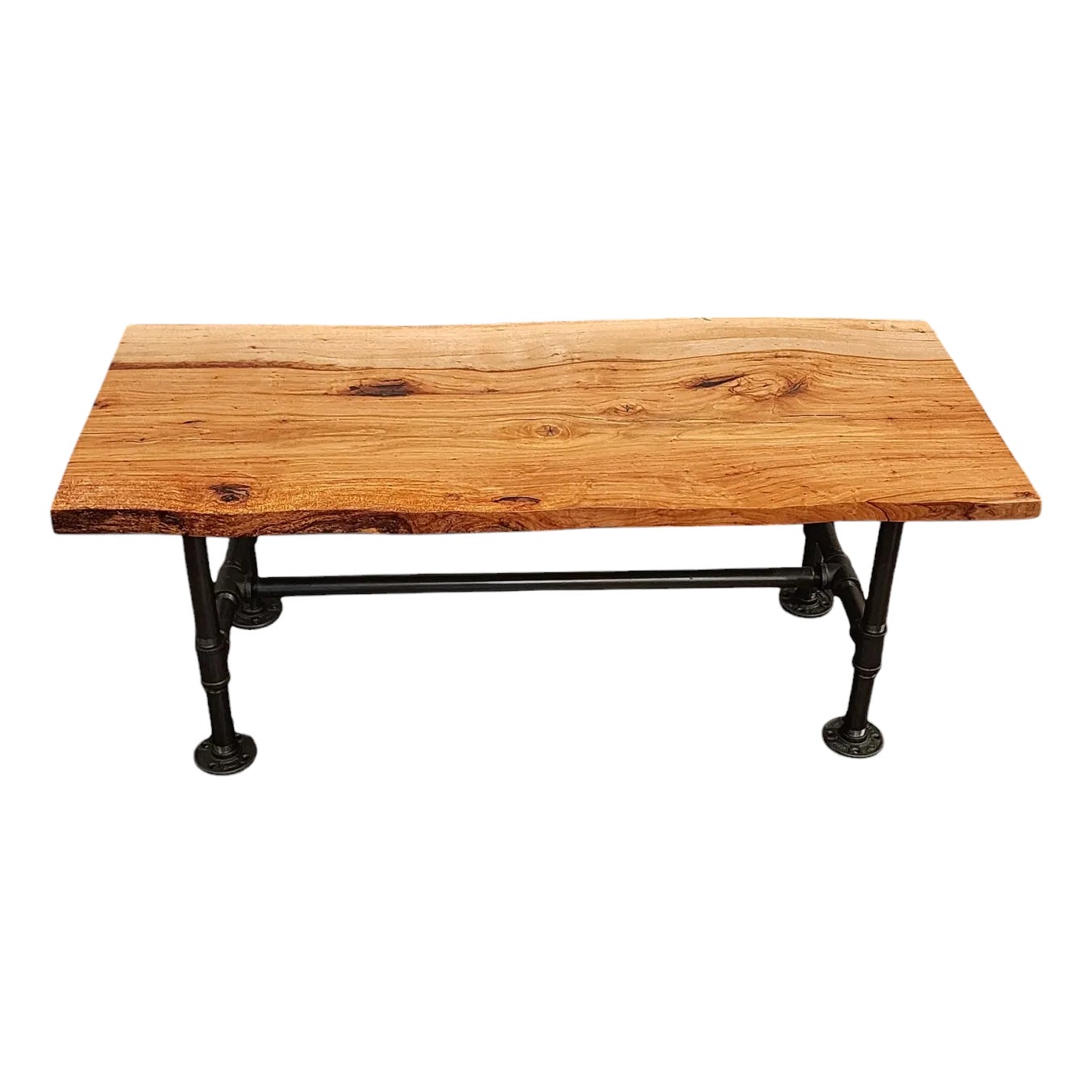 Handcrafted Oil Rubbed Live Edge Pecan Coffee Table by Eddie Lick ...