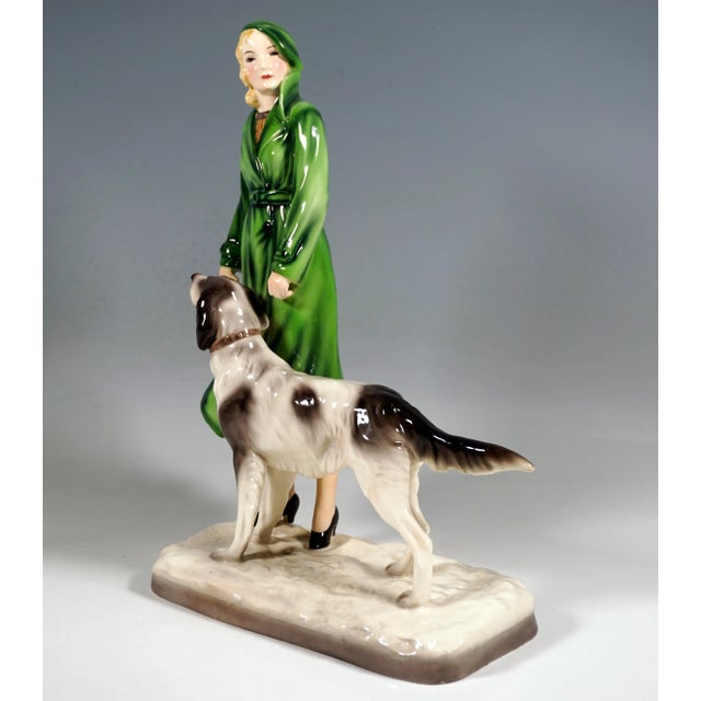 Art Deco Lady Figurine by Stephan Dakon, 1933 | Chairish