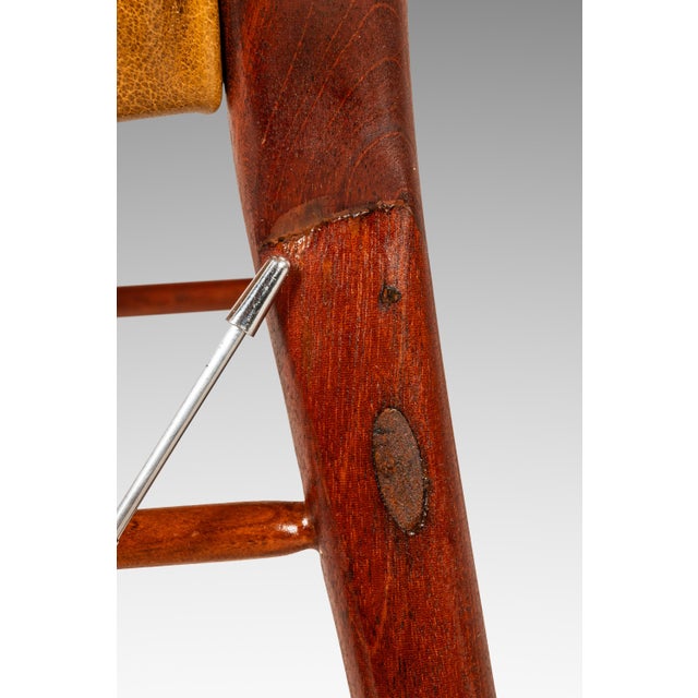 Rare Mid-Century Modern Model 7001 Side Chair in Walnut & Leather ...