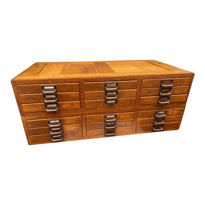 Early 20th Century Antique Specimen Collector Cabinet | Chairish