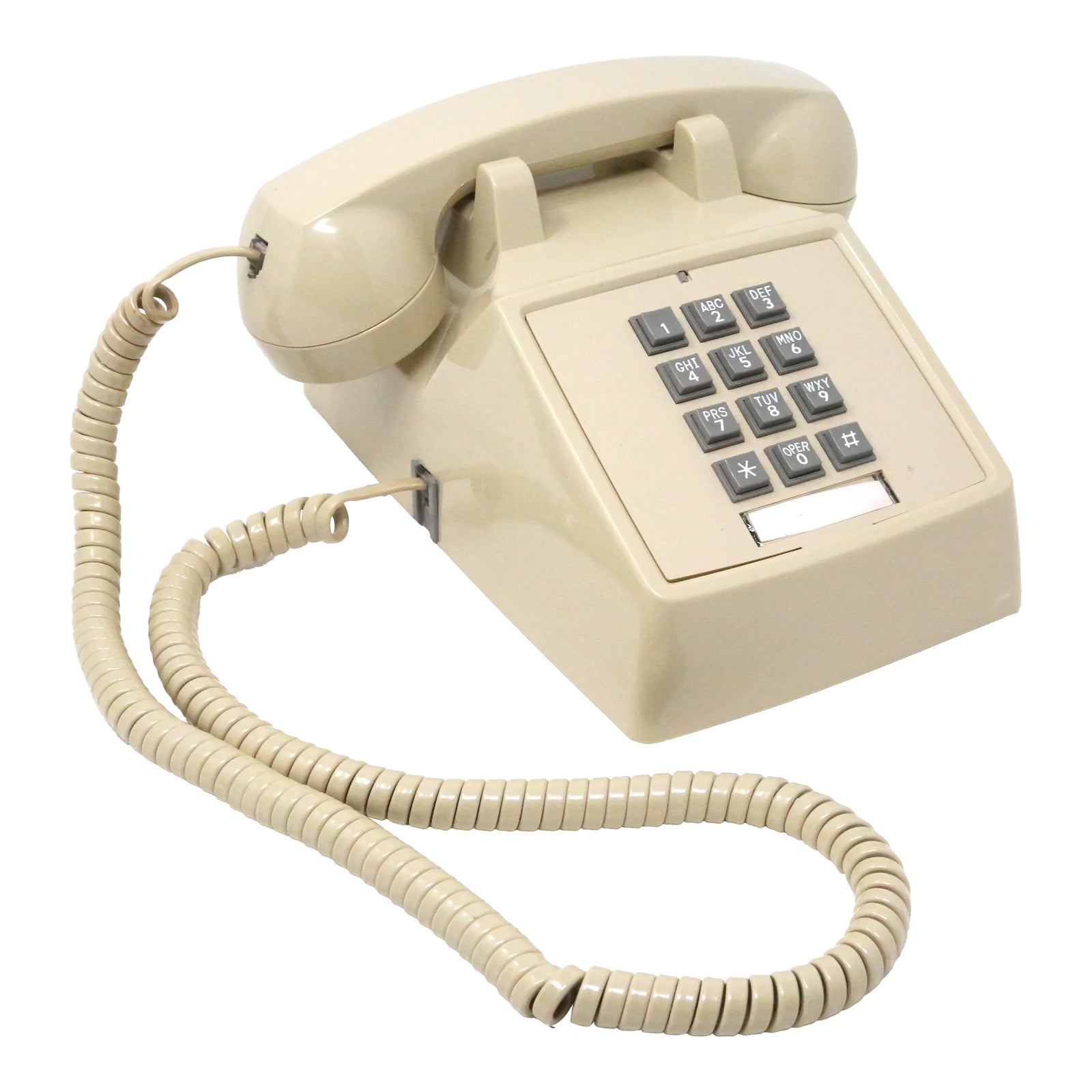 Vintage Beige Touch Tone Desk Telephone | Chairish