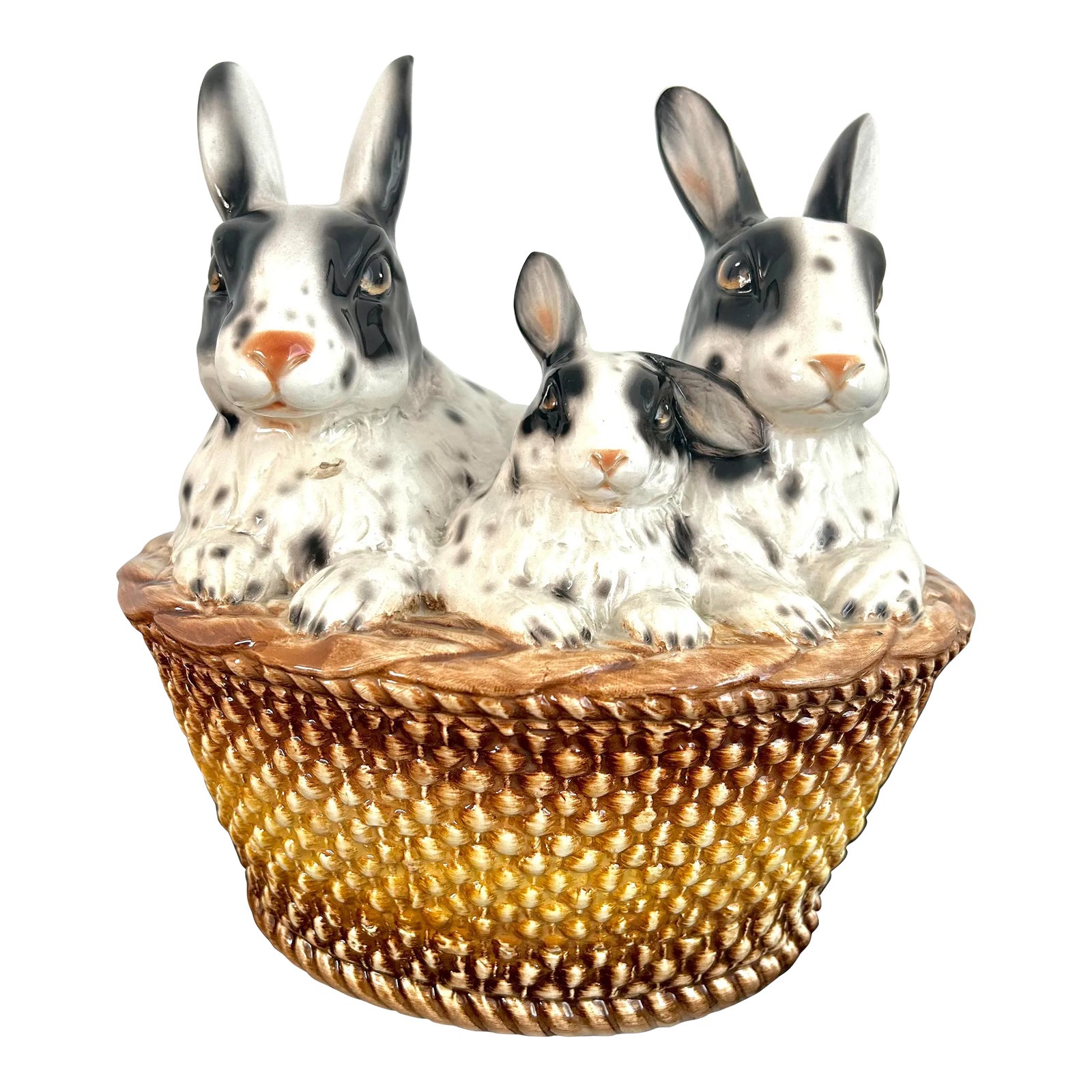 Mid 20th Century Gump’s Vintage Large Italian Porcelain Family of ...