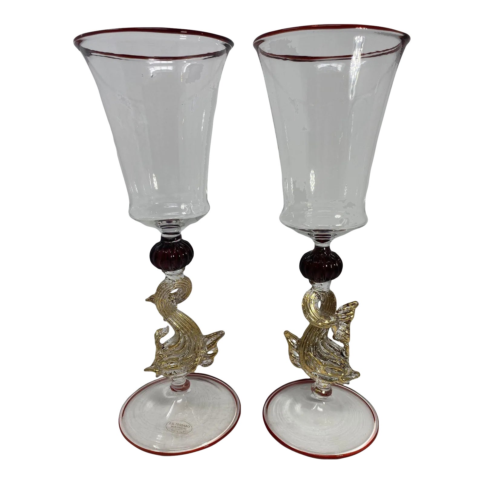 Stemware From Murano, Italy | Chairish