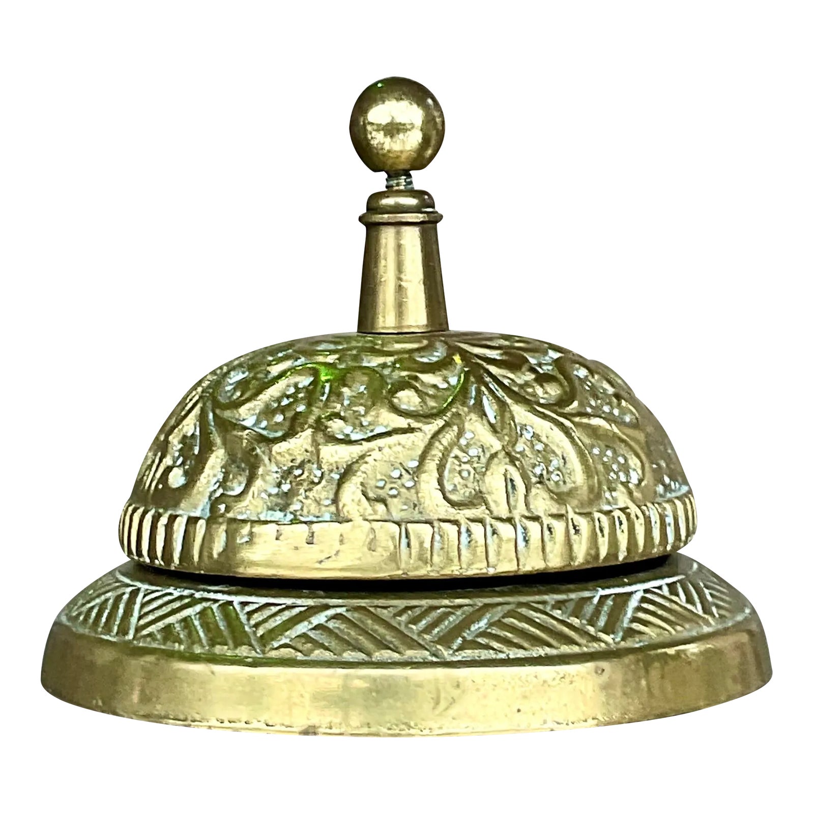 Vintage Bobo Cast Brass Counter Bell | Chairish