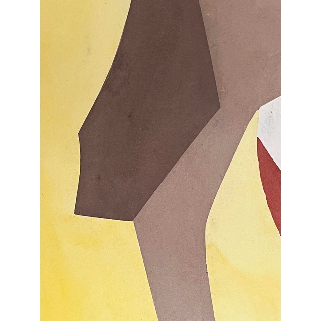 Vintage Modernist Abstract Watercolor Painting by Roger Stokes | Chairish