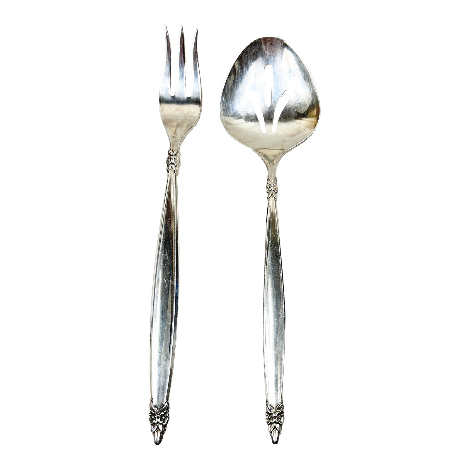 Vintage Rogers Brothers Silver Plated Slotted Spoon and Seafood ...
