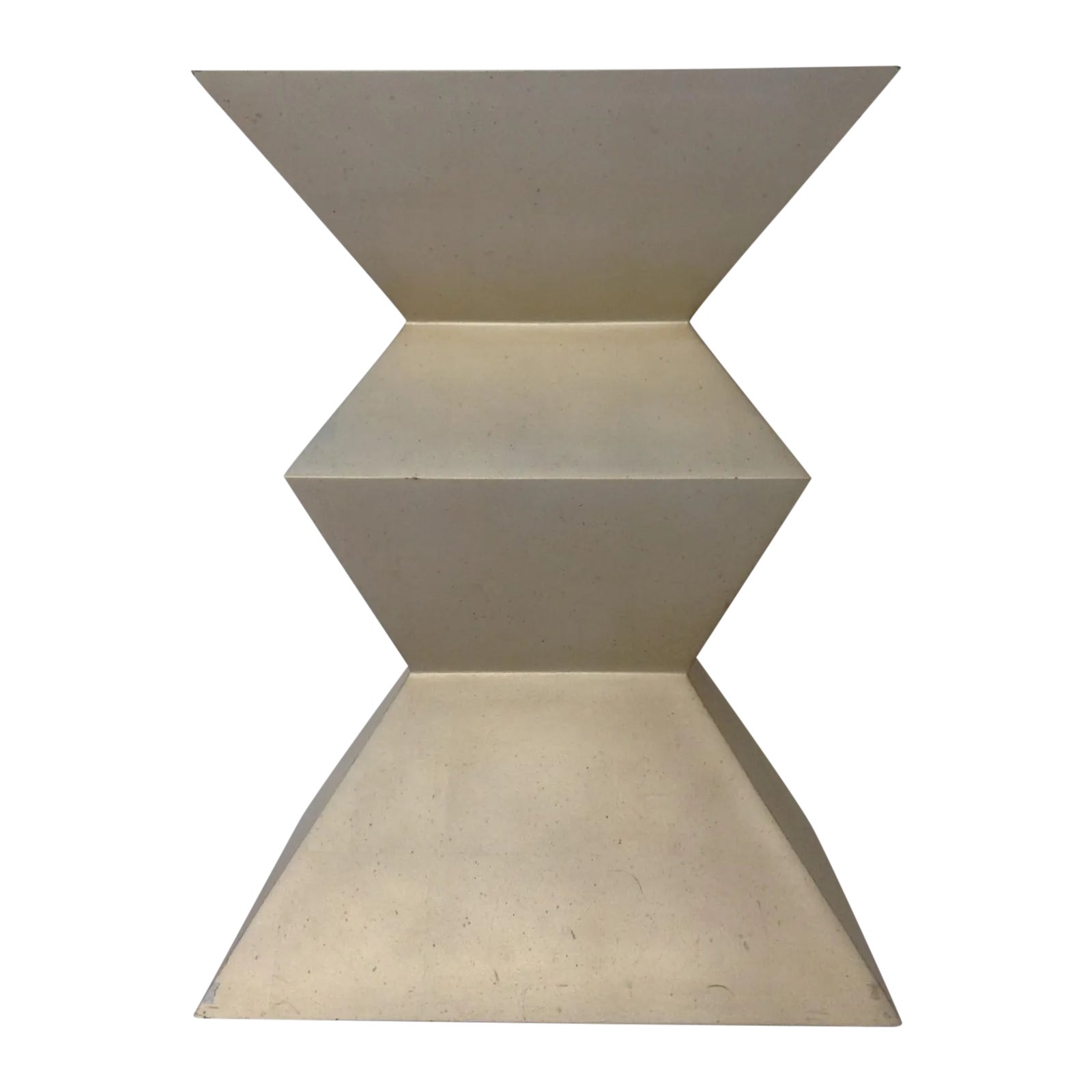 C.1970's-80's Sirmos Silver-Leaf "Cubist" Dining Table Base | Chairish