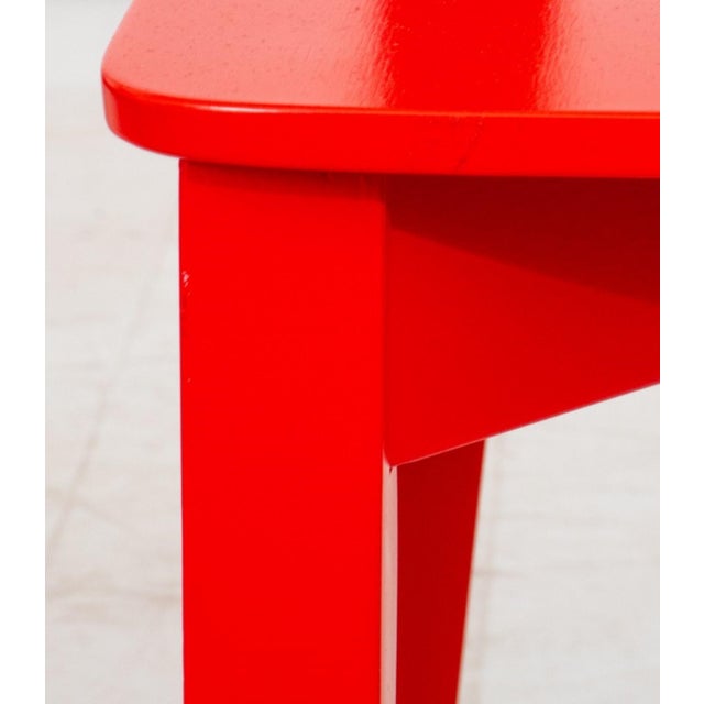 Scandinavian Modern Red Side Chairs, 2 | Chairish