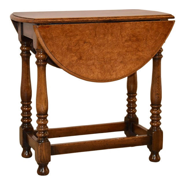 Late 19th Century Drop Leaf Side Table | Chairish