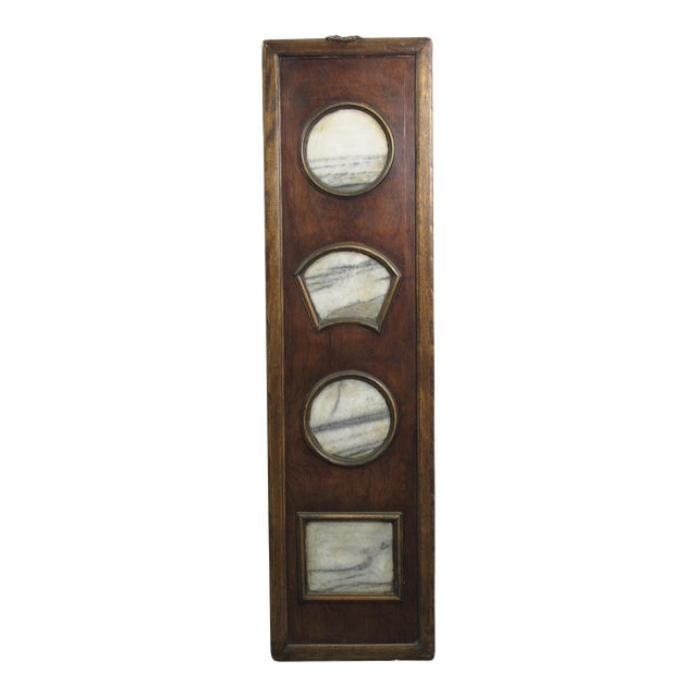 Wall Hanging Panel With Marble Inserts | Chairish