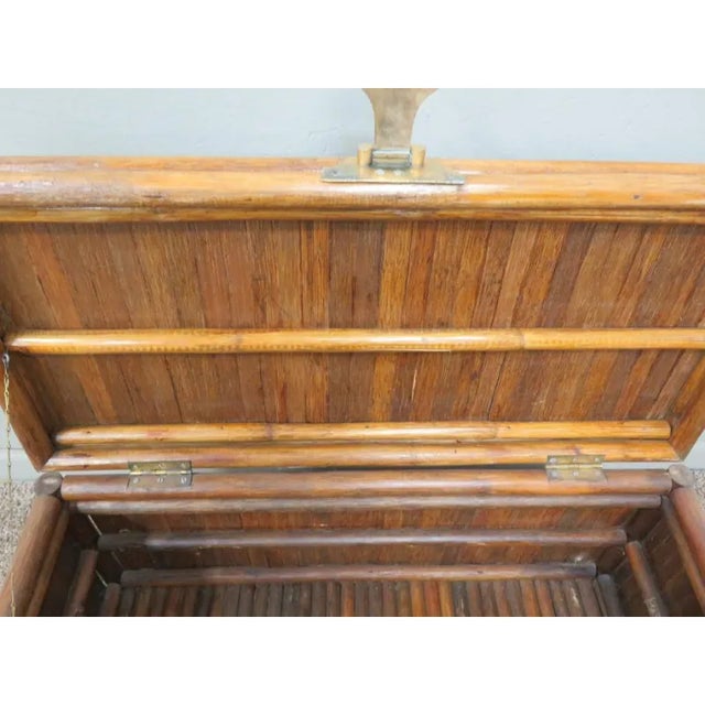 Vintage Reed Trunk | Chairish