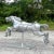 Vintage Boho Cast Aluminum Carousel Horse | Chairish