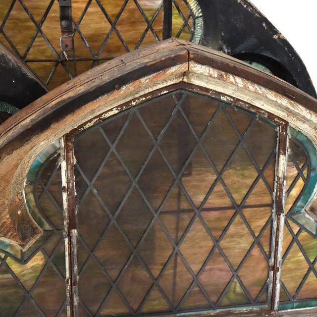 Five Tiffany Studios Gothic Revival, Stained Glass Transom Windows ...