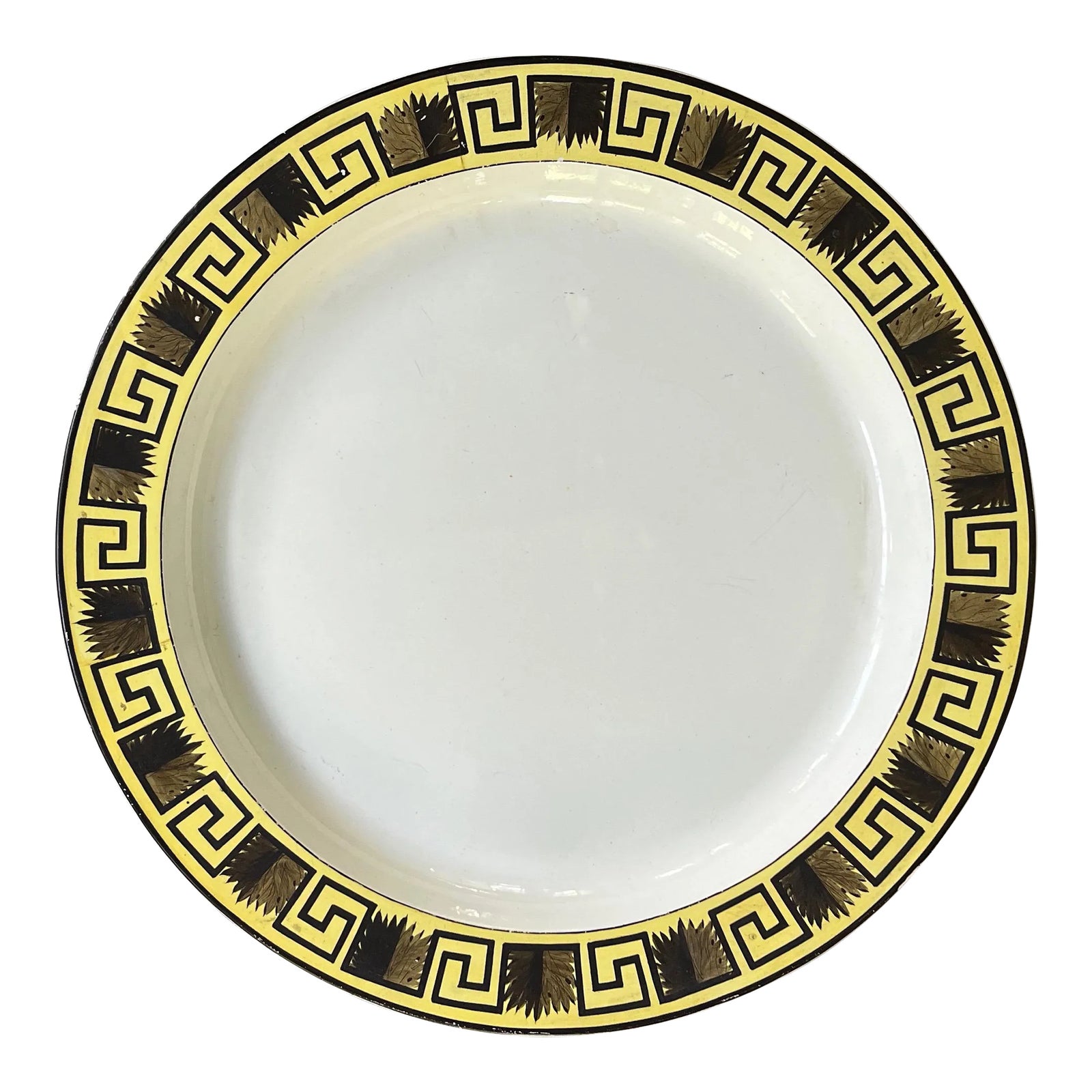 Large Antique Early 19th Century English George III Creamware Charger ...