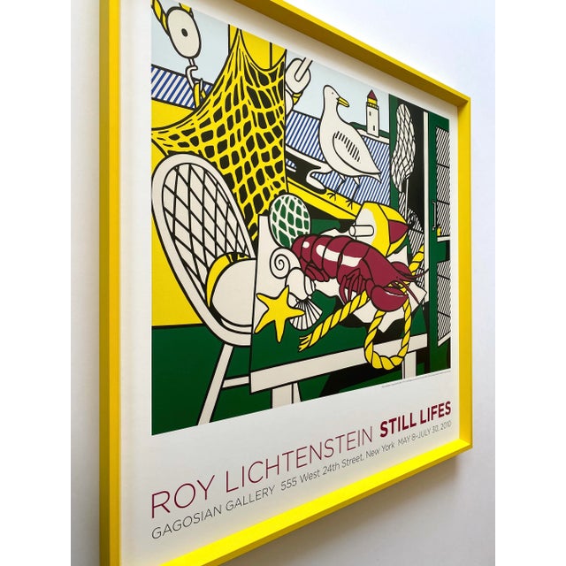 Roy Lichtenstein Estate Lithograph Print Framed Pop Art Exhibition ...