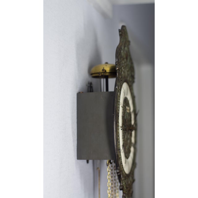 1972 Vintage Mechanical Wall Pendulum Clock With Two Weights From ...