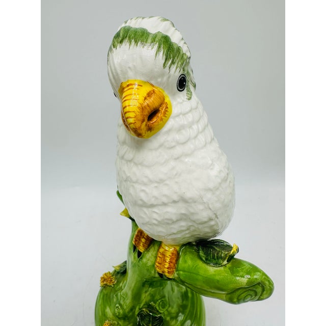 Italian Ceramic Parrot | Chairish