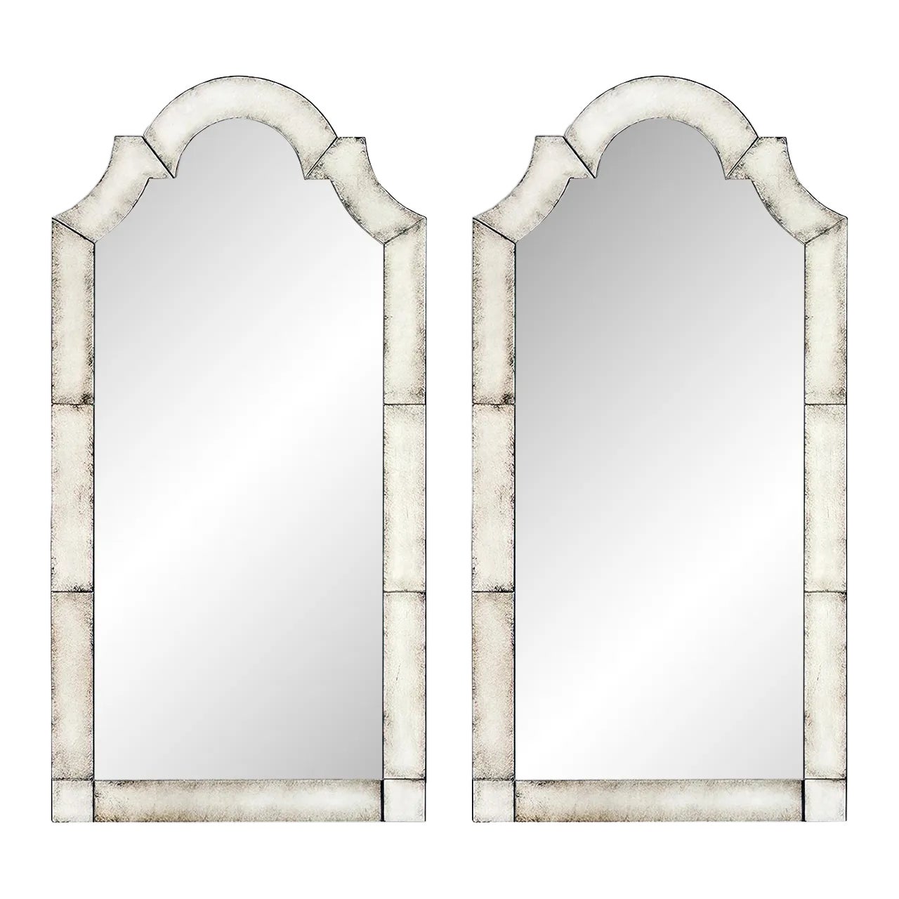 Pair of Queen Anne Mirrors | Chairish