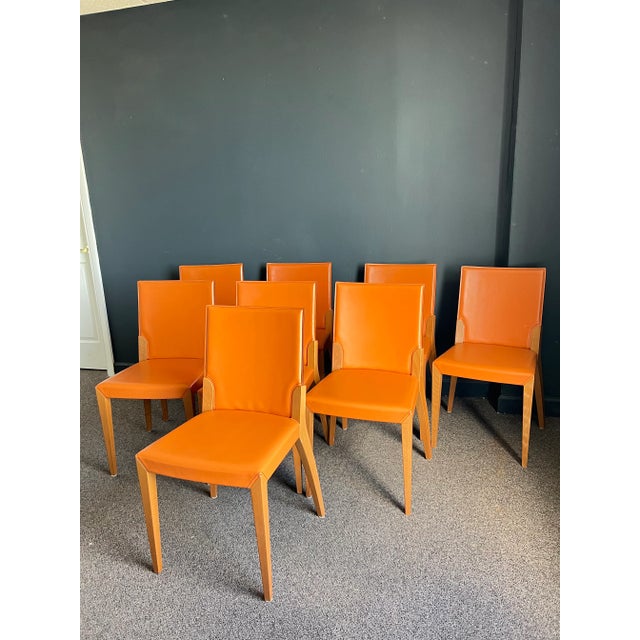 Giorgio Cattelan for Cattelan Italia, Orange Leather Sharon Design ...