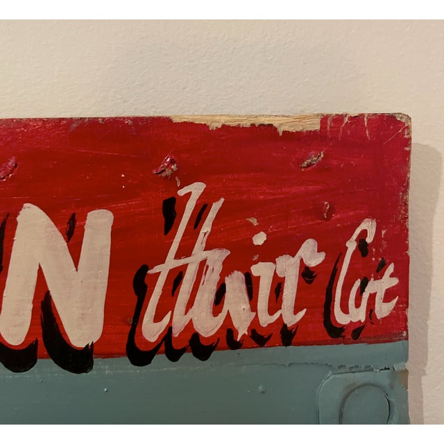 Vintage West African Barbershop Sign | Chairish