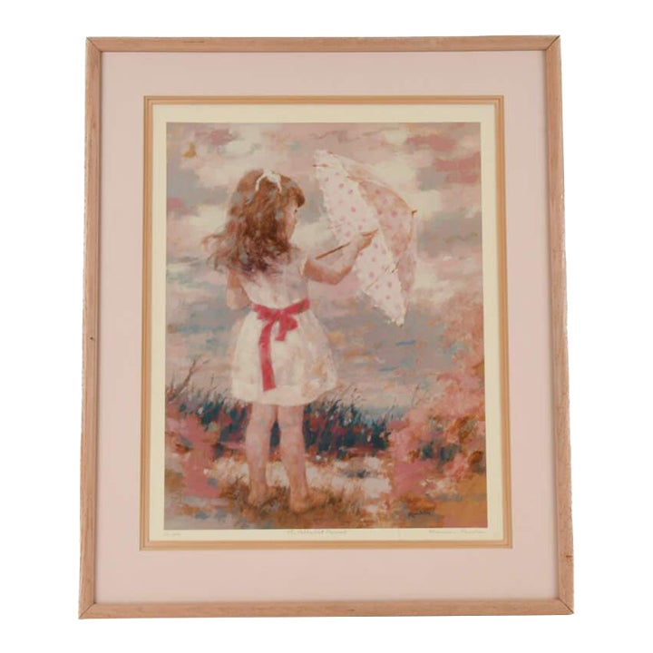 Framed Lithograph Print of Harrison Rucker's "The Polka Dot Parasol ...