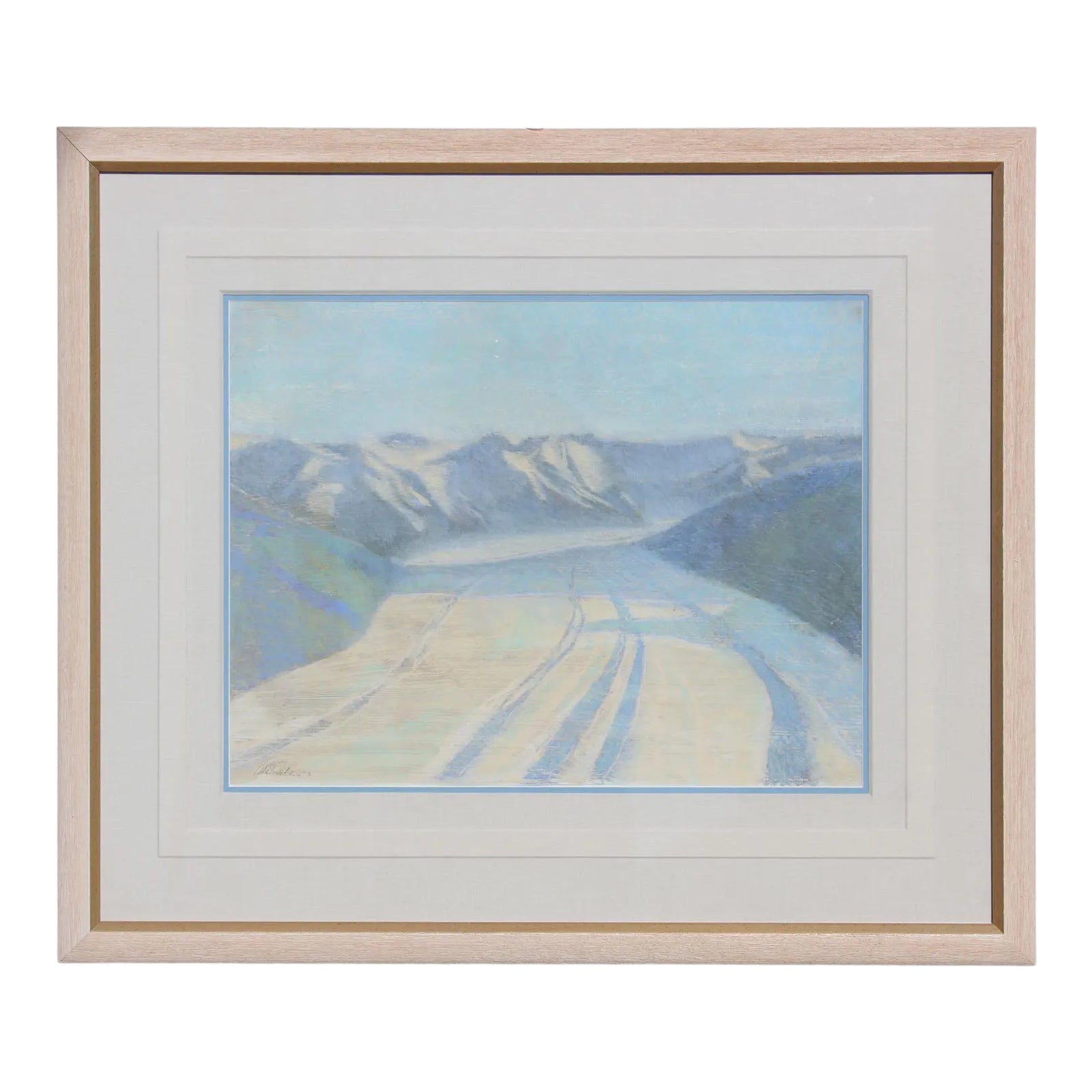 Unknown "Summer's Day" Pastel Landscape 1973 | Chairish