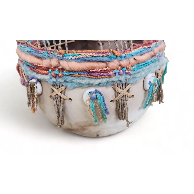 Funky Pottery N' Fiber Mixed Media Art Bowl by EMFrisch ~ Eileen & Mark ...