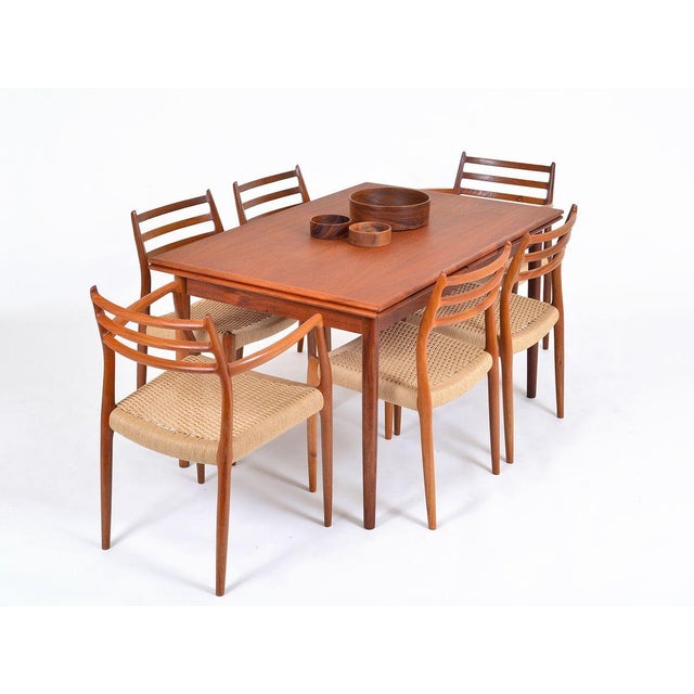 Mid-Century Danish Modern Teak Extending Dining Table from AM Mobler ...