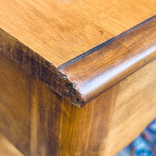 Vintage Kling Solid Maple American Traditional Nightstand | Chairish
