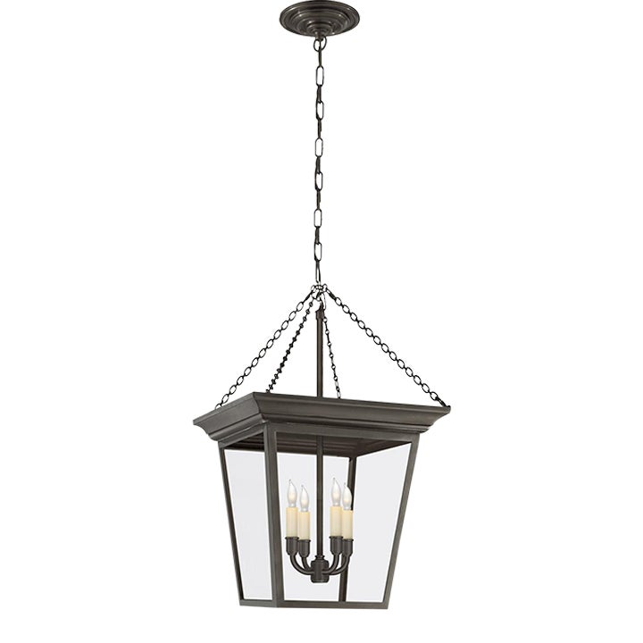 Chapman & Myers for Visual Comfort Cornice Small Lantern in Bronze ...