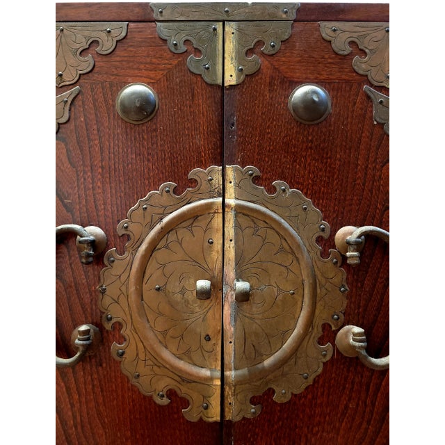 Vintage Korean Storage Bedside Chest | Chairish