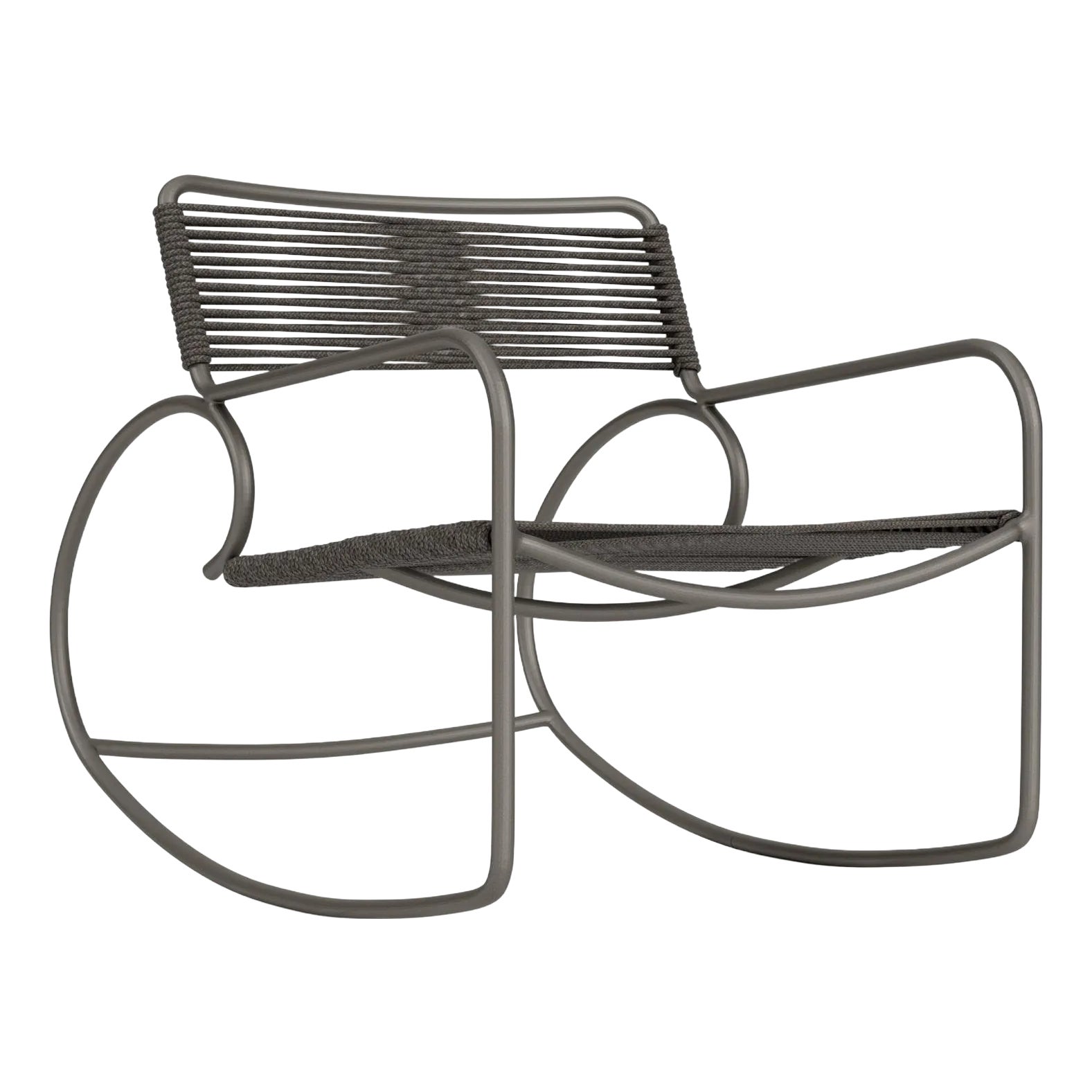 Brown Jordan Walter Lamb Rocking Chair, Mica frame with Coal fabric ...
