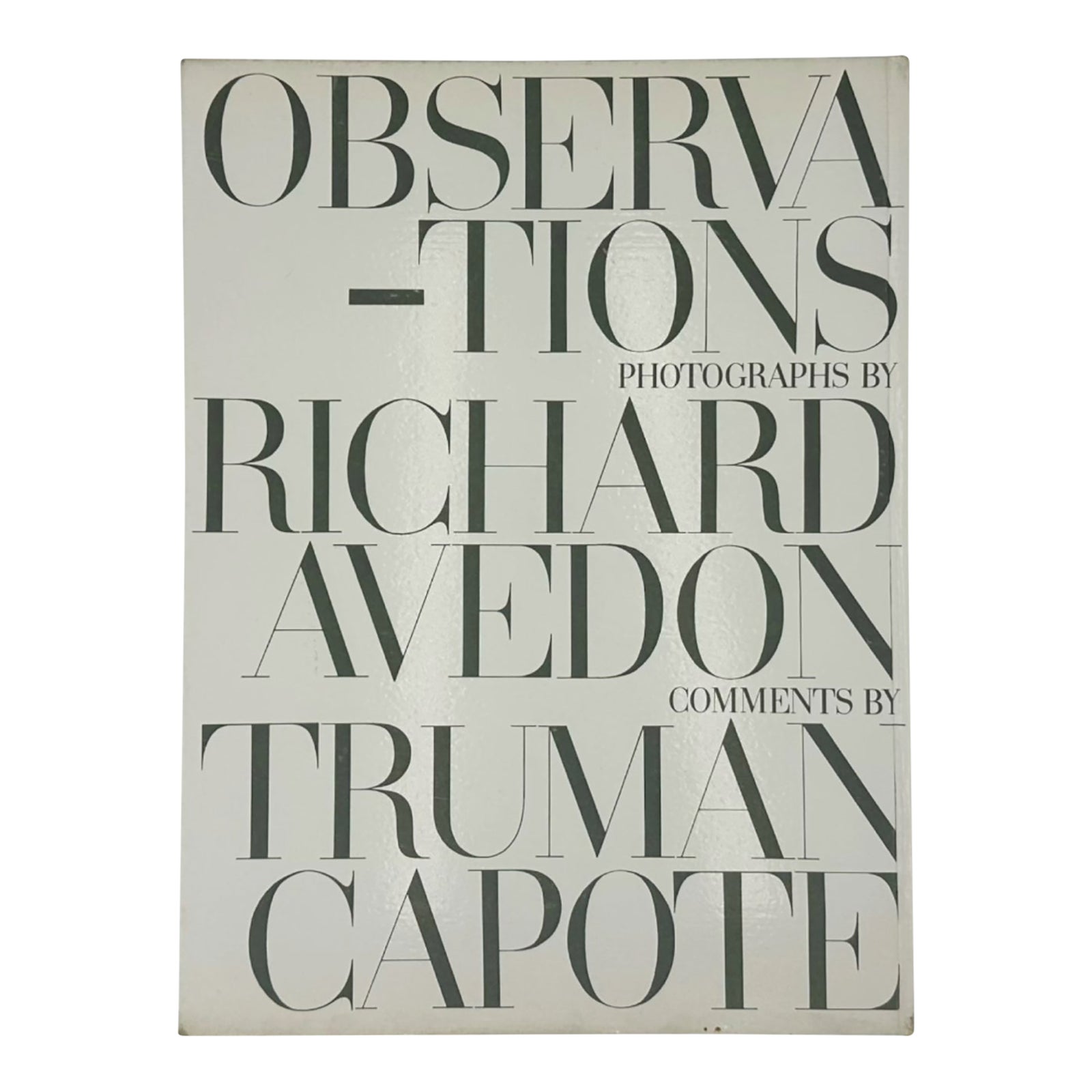 Observations Photographs by Richard Avedon Truman Capote 1959 Book ...
