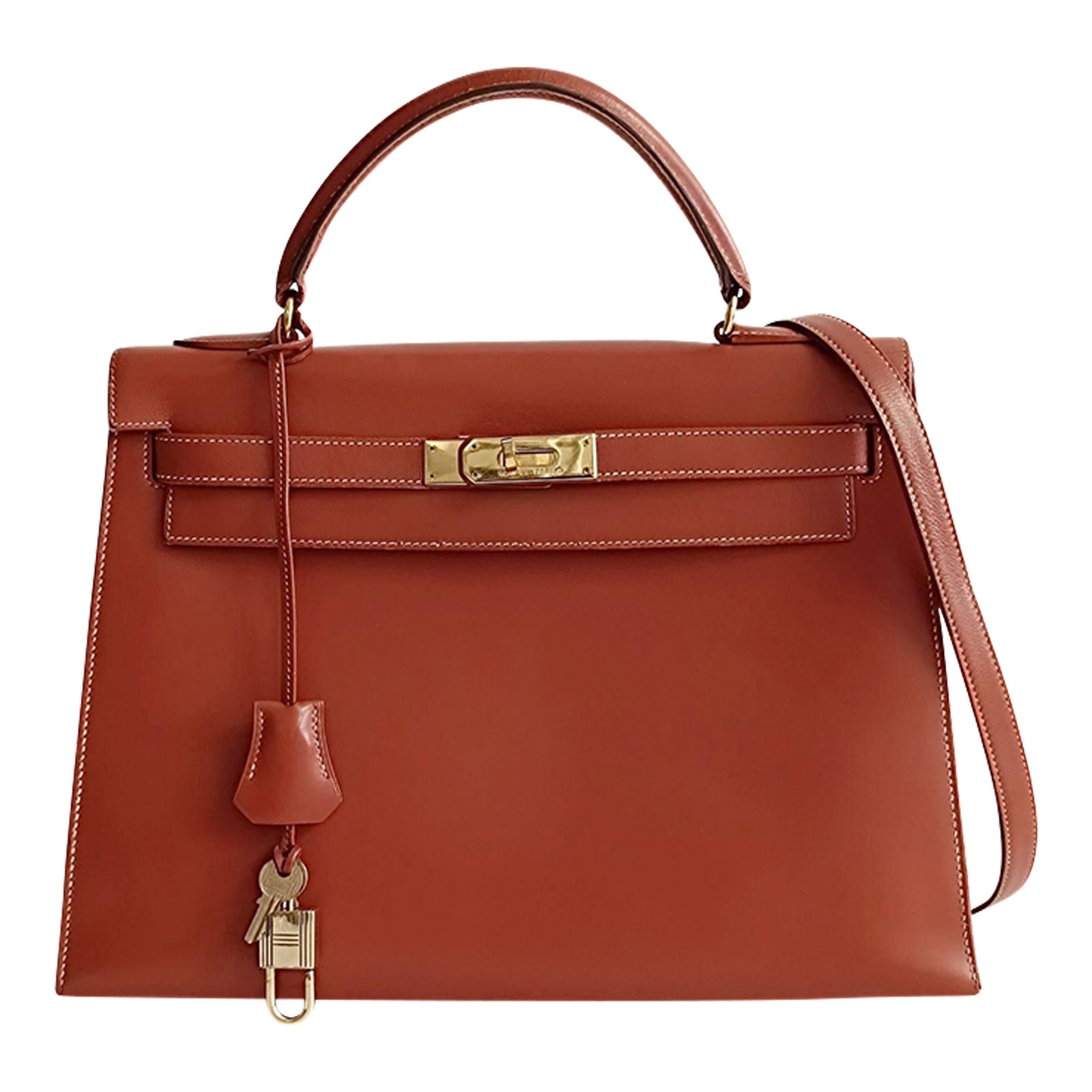 Hermes Hermes Hermes Kelly 32 Shoulder Bag In Brick Color Ox:1994 ...