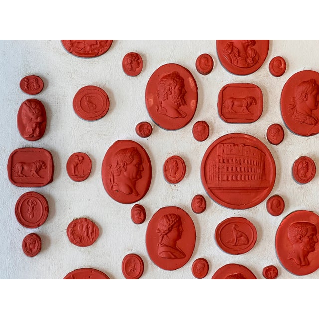 #1015 Grand Tour Revival Neoclassical Vintage Red Plaster Cast Waxed ...