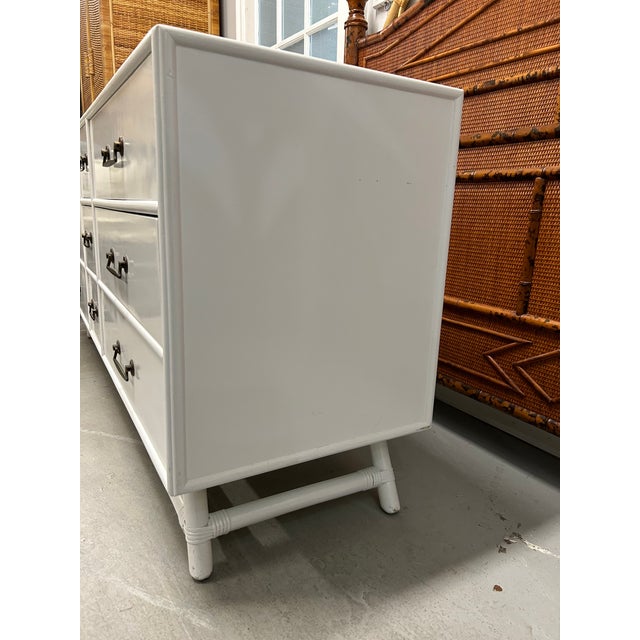 20th Century Willow & Reed Rattan Dresser Designed by Tommi Parzinger ...