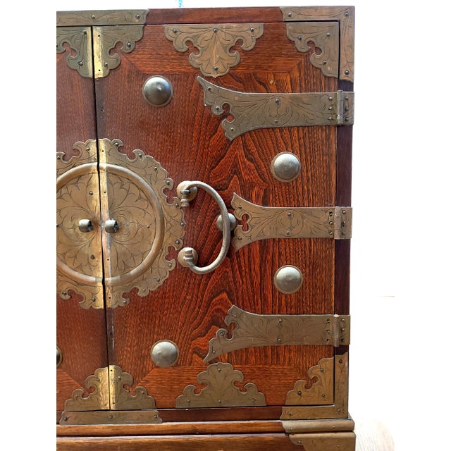 Vintage Korean Storage Bedside Chest | Chairish