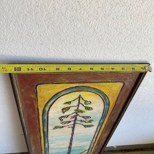 1960s Mid Century Modern Framed Acrylic Painting by Oregon Artist ...